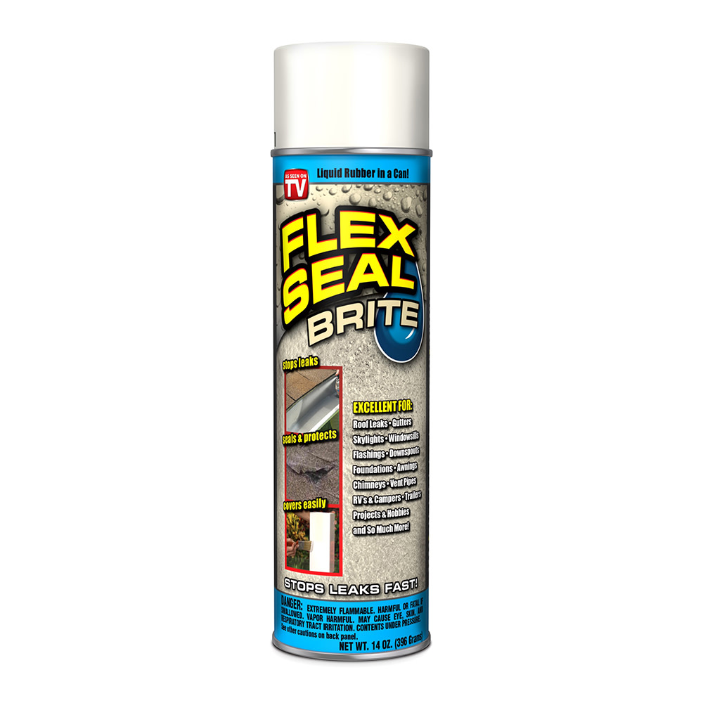 Flex Seal 14 oz Spray Rubber Sealant - Brite FSB20 - Acme Tools