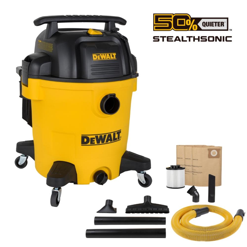 DEWALT 12 Gallon Stealth Sonic Wet/Dry Vacuum DXV12P-QTA from DEWALT ...