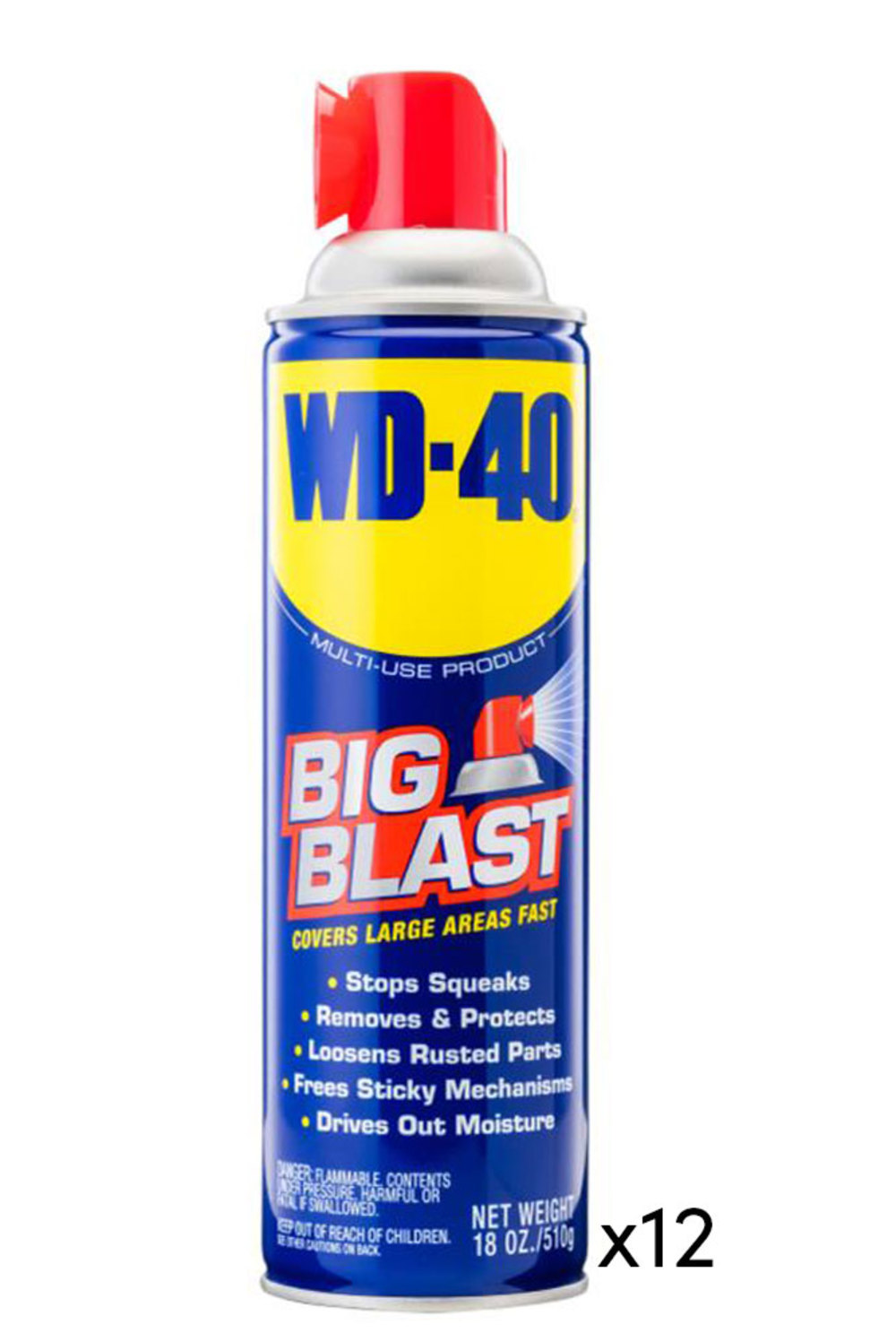 WD40 18oz Multi-Use Product with Big-Blast Spray 12pk 490095 - Acme Tools