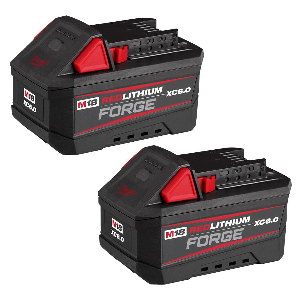 Milwaukee M18 REDLITHIUM FORGE XC6.0 Battery 2 Pack 48-11-1861P - Acme ...