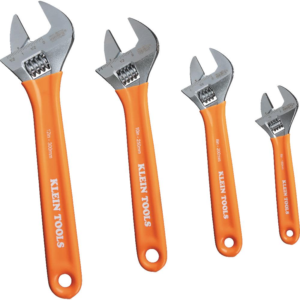 Klein Tools Extra-Capacity Adjustable Wrench Set 4pc D5074 - Acme Tools