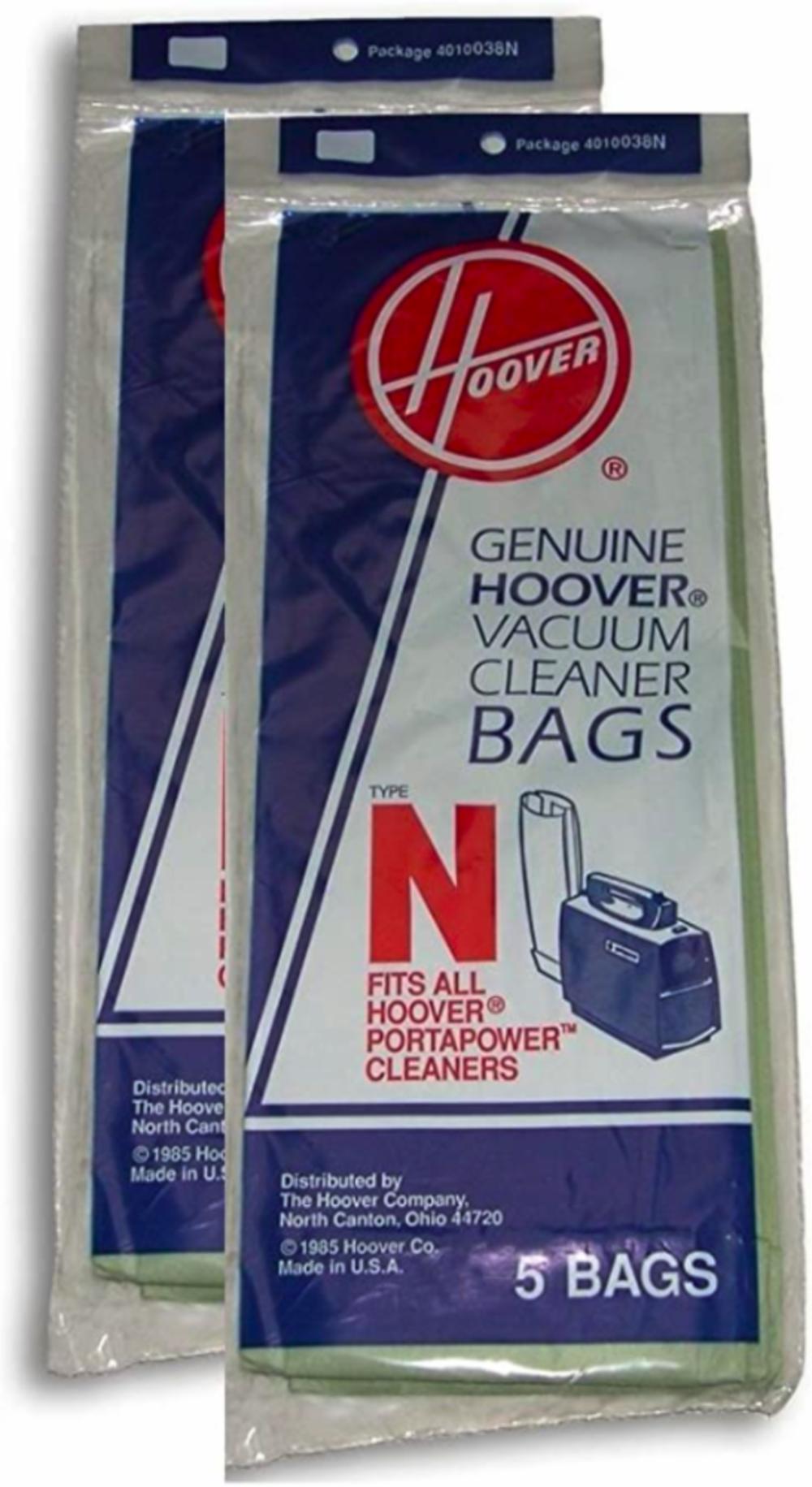 Hoover Residential Vacuum Portapower Type N Bag 5 Pack 4010038N - Acme ...