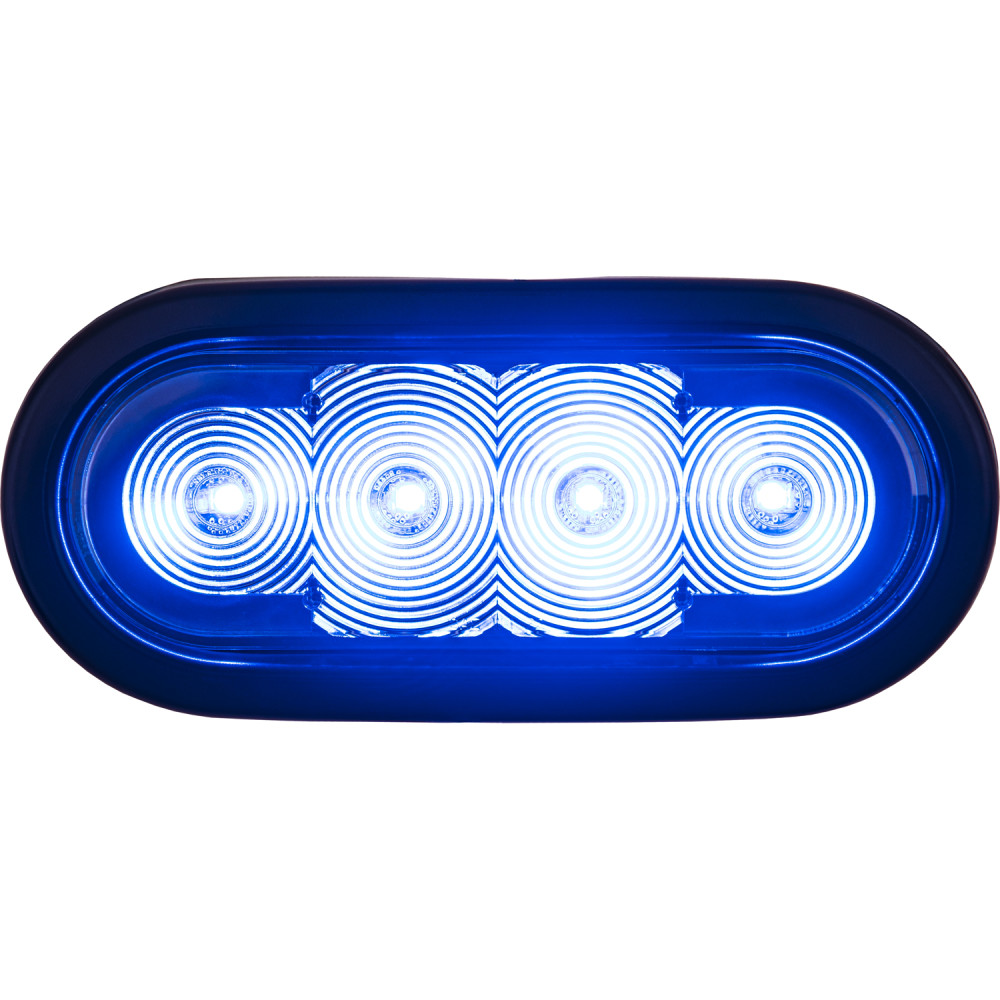 Buyers Products Company 6 Inch LED Oval Strobe Light with Blue LEDs and ...