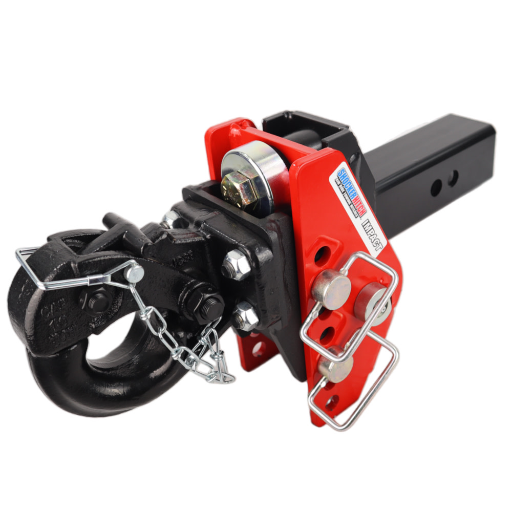 Shocker Hitch Impact 12K 2.5 Inch Cushion Hitch & Pintle Hook Mount ...