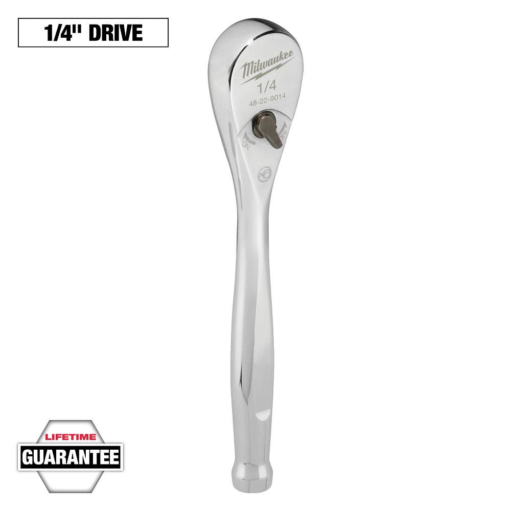 Milwaukee 1/4 in. Drive Ratchet 48-22-9014 - Acme Tools