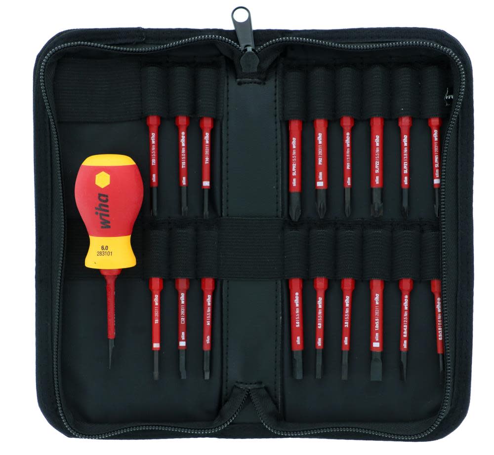 Wiha Insulated SlimLine Blade Set 20 Piece 28396 - Acme Tools