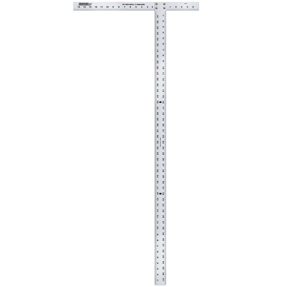 Johnson Level 48 In. Aluminum Drywall T-Square JTS48 from Johnson Level ...