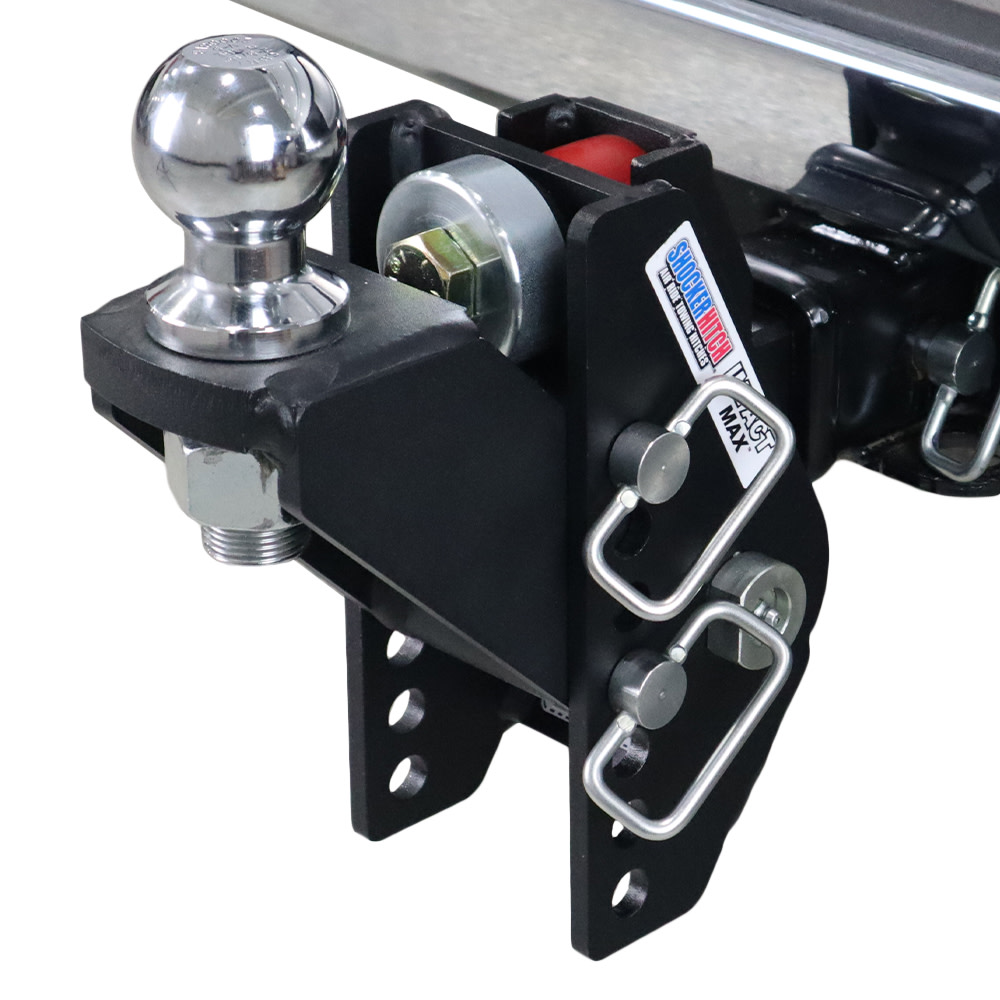 Shocker Hitch 20K Impact Max 2 Inch Cushion Hitch & Raised Ball Mount 2 ...