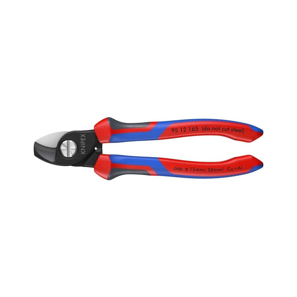 Knipex 6-1/2 Inch Steel Cable Shear with Comfort Handle 95 12 165 SBA ...