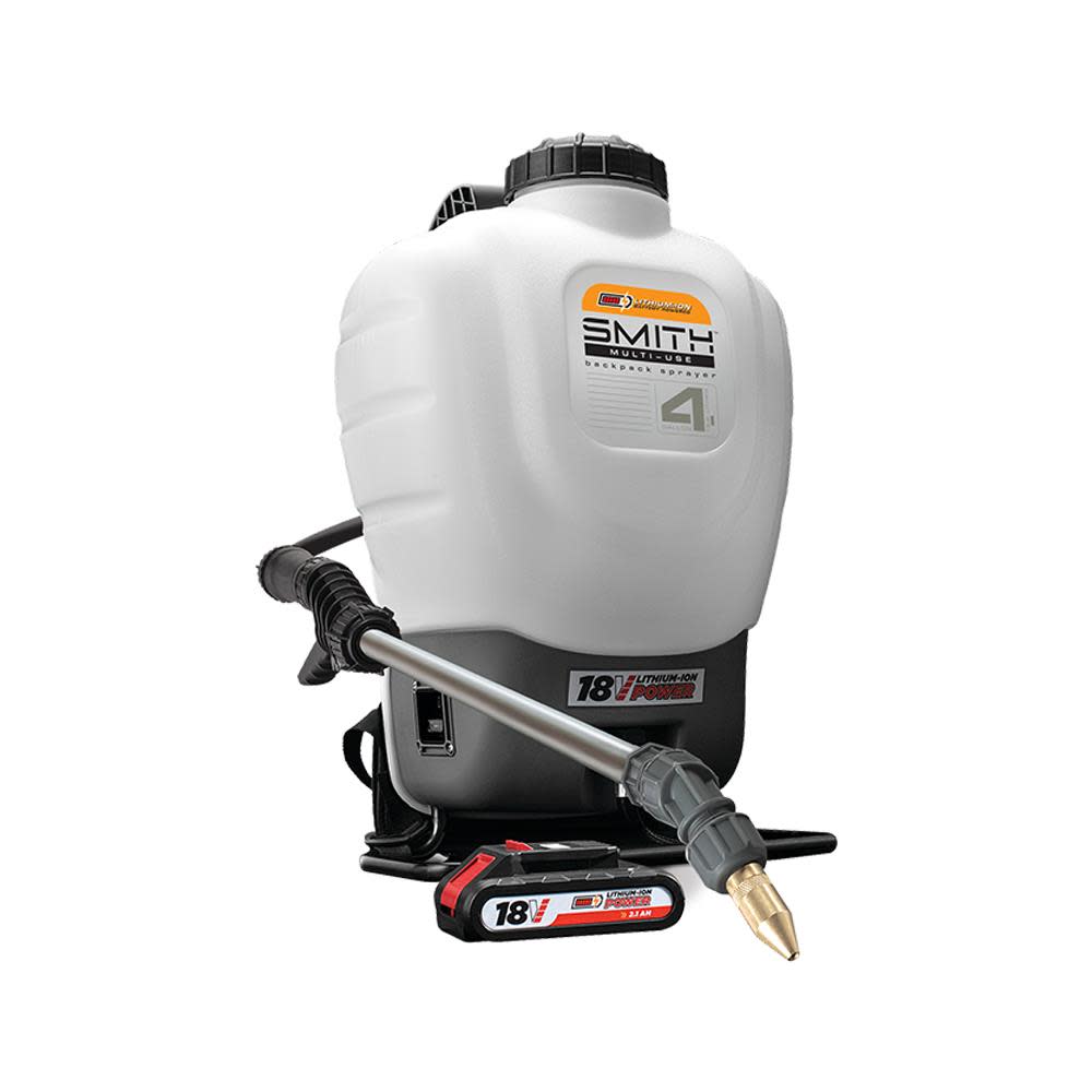 Smith Performance 18V Backpack Sprayer Multi Use 4 Gallon Lithium Ion ...