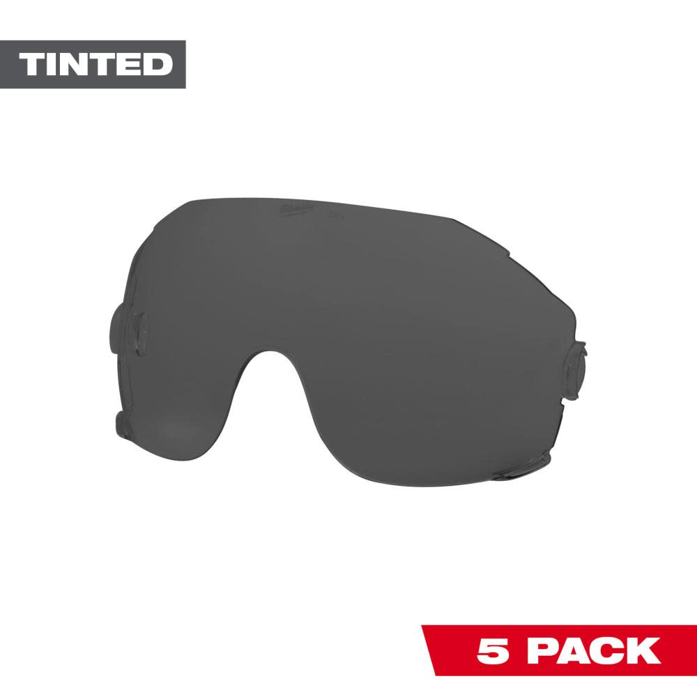 Milwaukee Tinted Eye Visor Replacement Lenses 5pk 48-73-1452 - Acme Tools