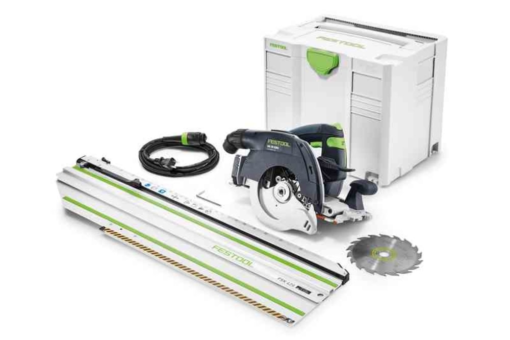 Festool HK 55 EQ F Plus Cross Cutting Track Saw with FSK 420 Guide Rail ...