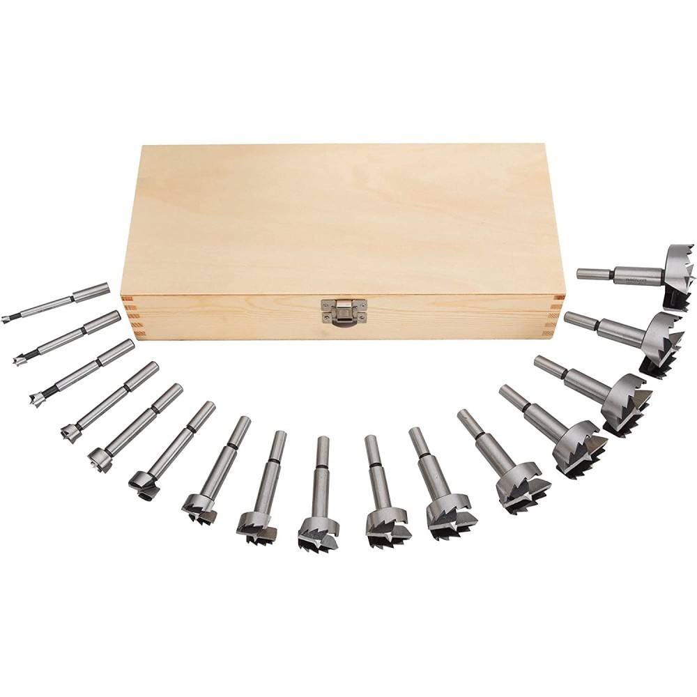 Steelex Forstner Bit Set 1/4 to 2-1/8in 16pc D1030 - Acme Tools