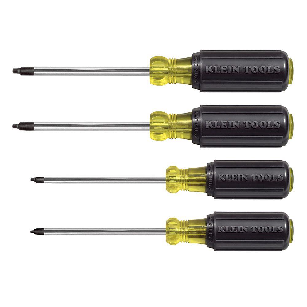 Klein Tools Square Recess Screwdriver Set 4 Pc 85664 - Acme Tools