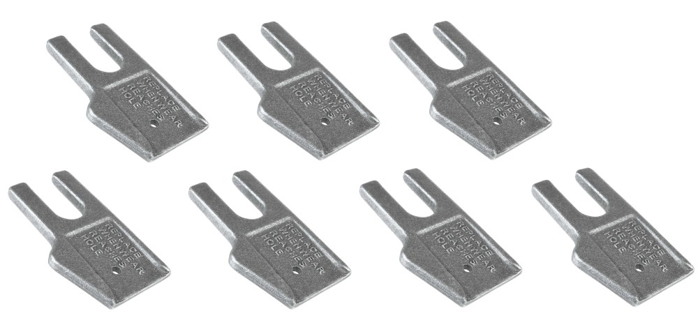 General Equipment Heat Treated Steel Alloy Standard Dirt Auger Teeth, 7 ...