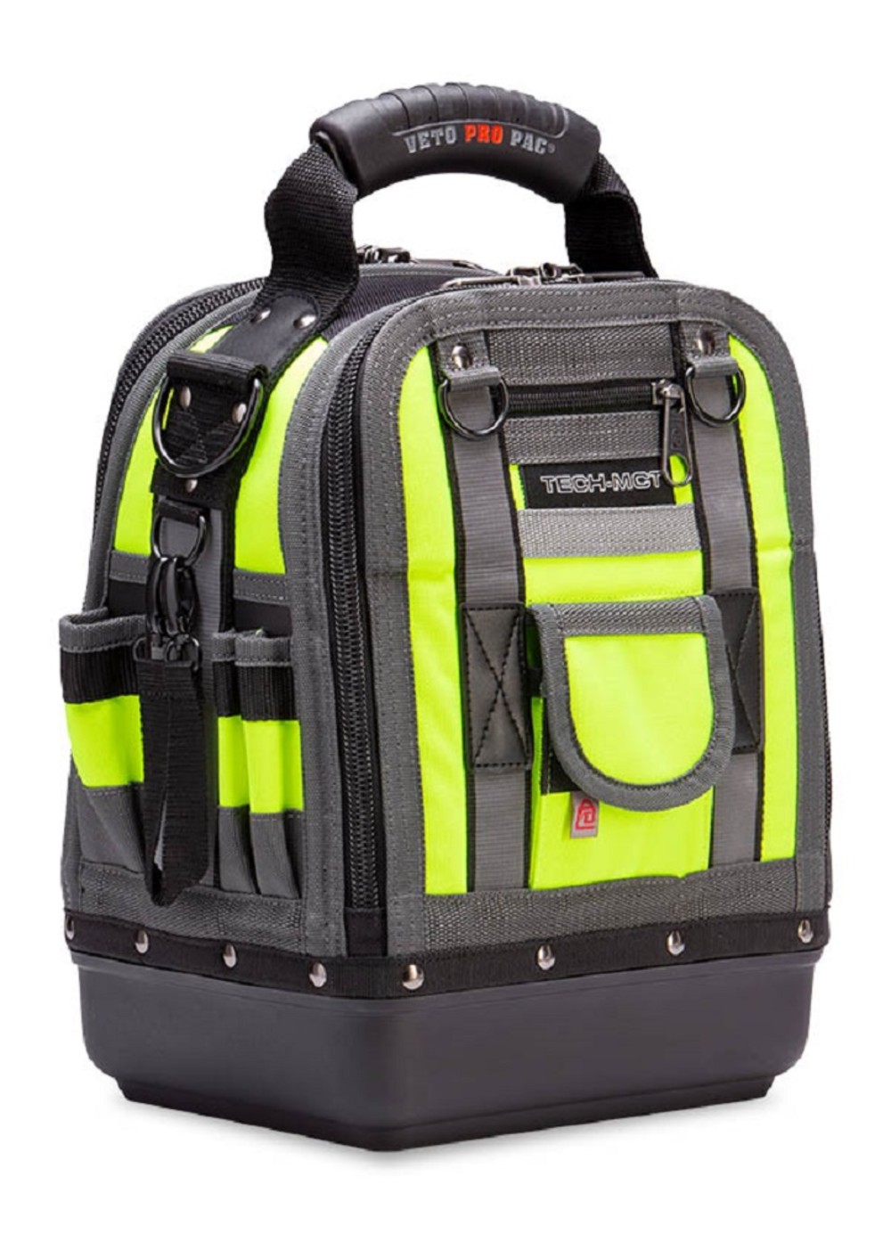Veto Pro Pac Tech Tool Bag Compact/Tall Hi Viz Yellow TECH MCT HI-VIZ ...