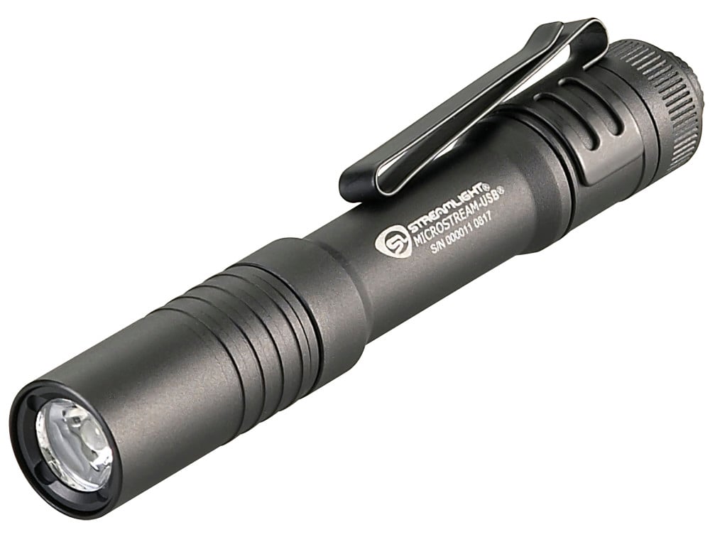 Streamlight MicroStream Black USB Rechargeable Pocket Flashlight 66601 ...
