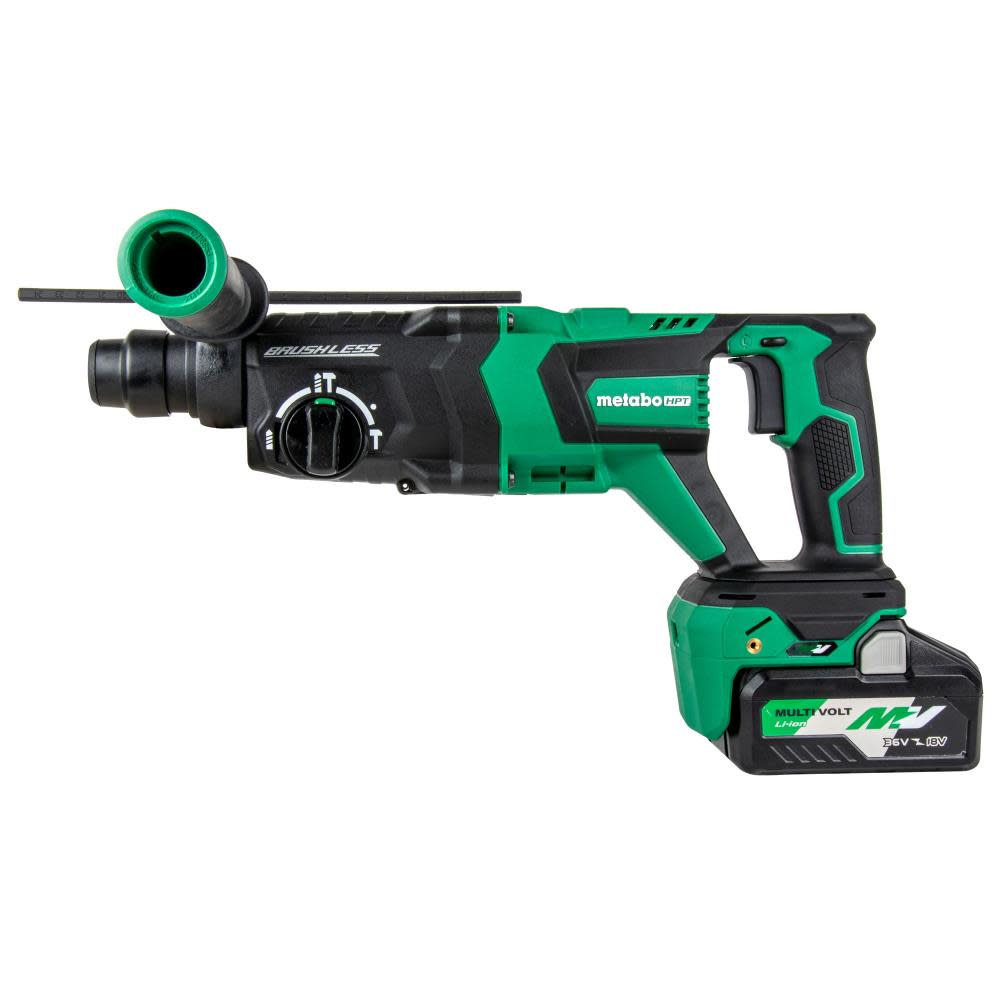 Metabo HPT 36V MultiVolt Rotary Hammer SDS Plus 1 1/8in D Handle Kit ...