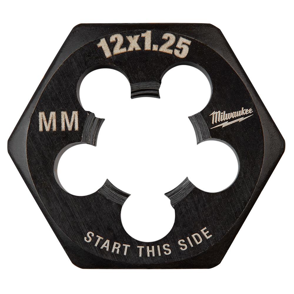 Milwaukee M12-1.25 mm 1-Inch Hex Threading Die 49-57-5361 - Acme Tools