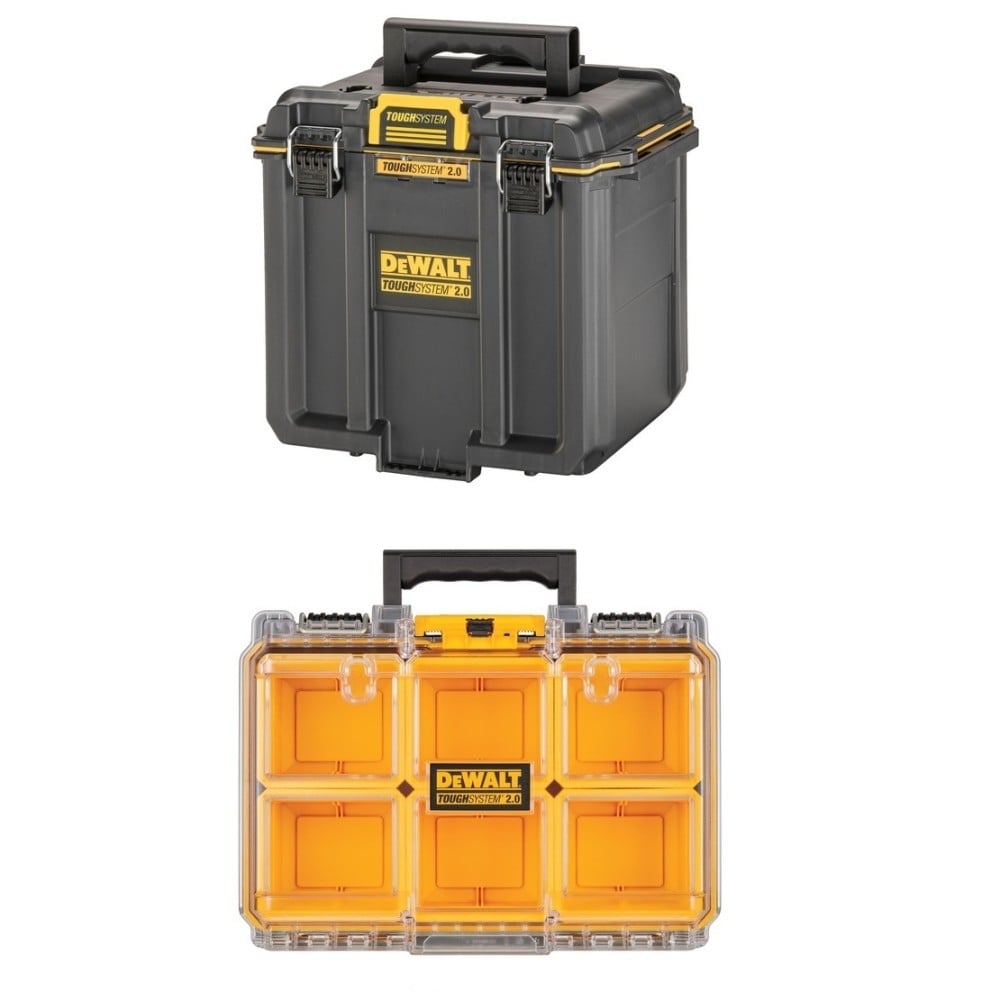 DEWALT ToughSystem 2.0 Compact Organizer & Toolbox Bundle DEW000011313 ...