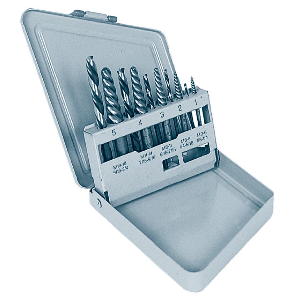 Champion Cutting Tool Left Hand Screw Extractor Drill Set X1-XL5LH ...