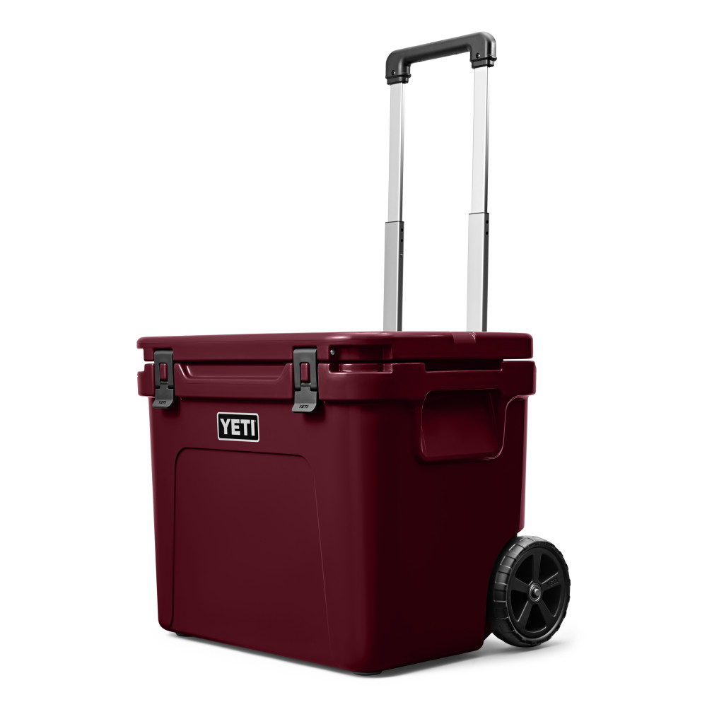 Yeti Roadie 60 Permafrost Insulation Wheeled Hard Cooler Wild Vine Red ...