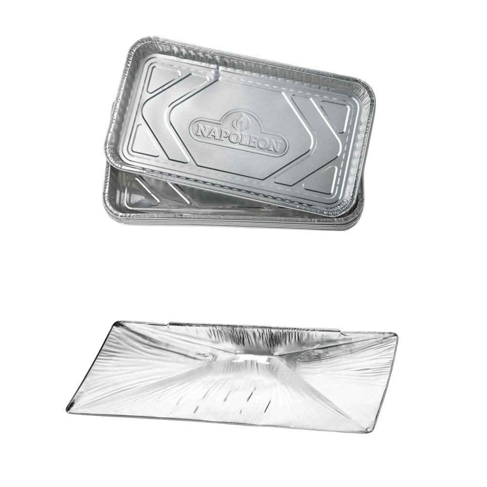 Napoleon 14 In. Large Grease Drip Tray-5/Pk, Drip Pan Liner-3/Pk Bundle ...