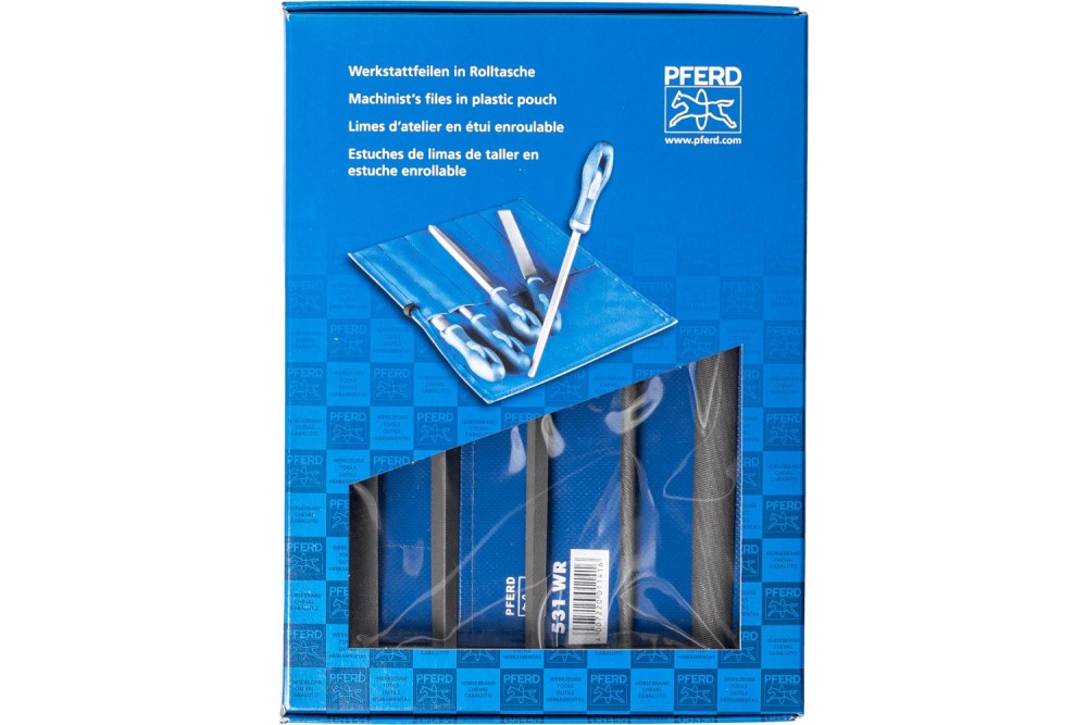 Pferd File Set - Hand, Three Square, Square, Tapered Half Round, Round ...