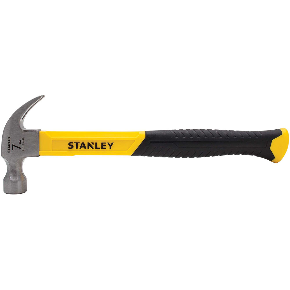 Stanley 7 oz Curve Claw Fiberglass Hammer STHT51346 - Acme Tools