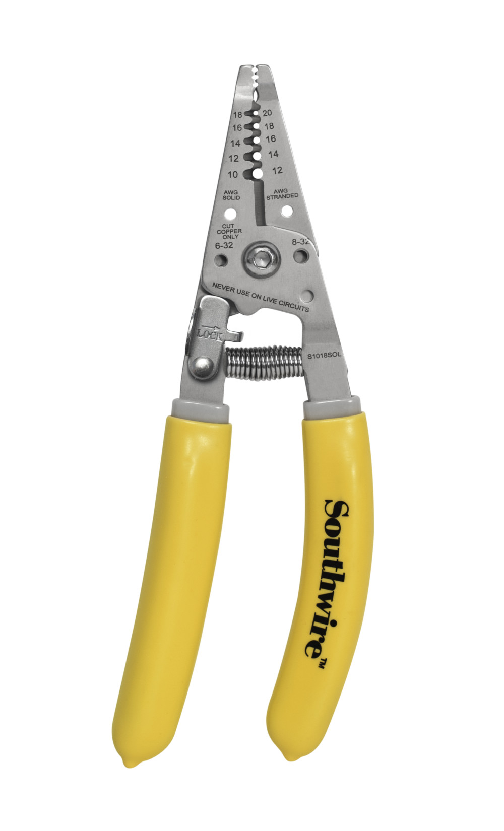 Southwire Ergonomic Wire Stripper 10 18 AWG S1018SOL - Acme Tools