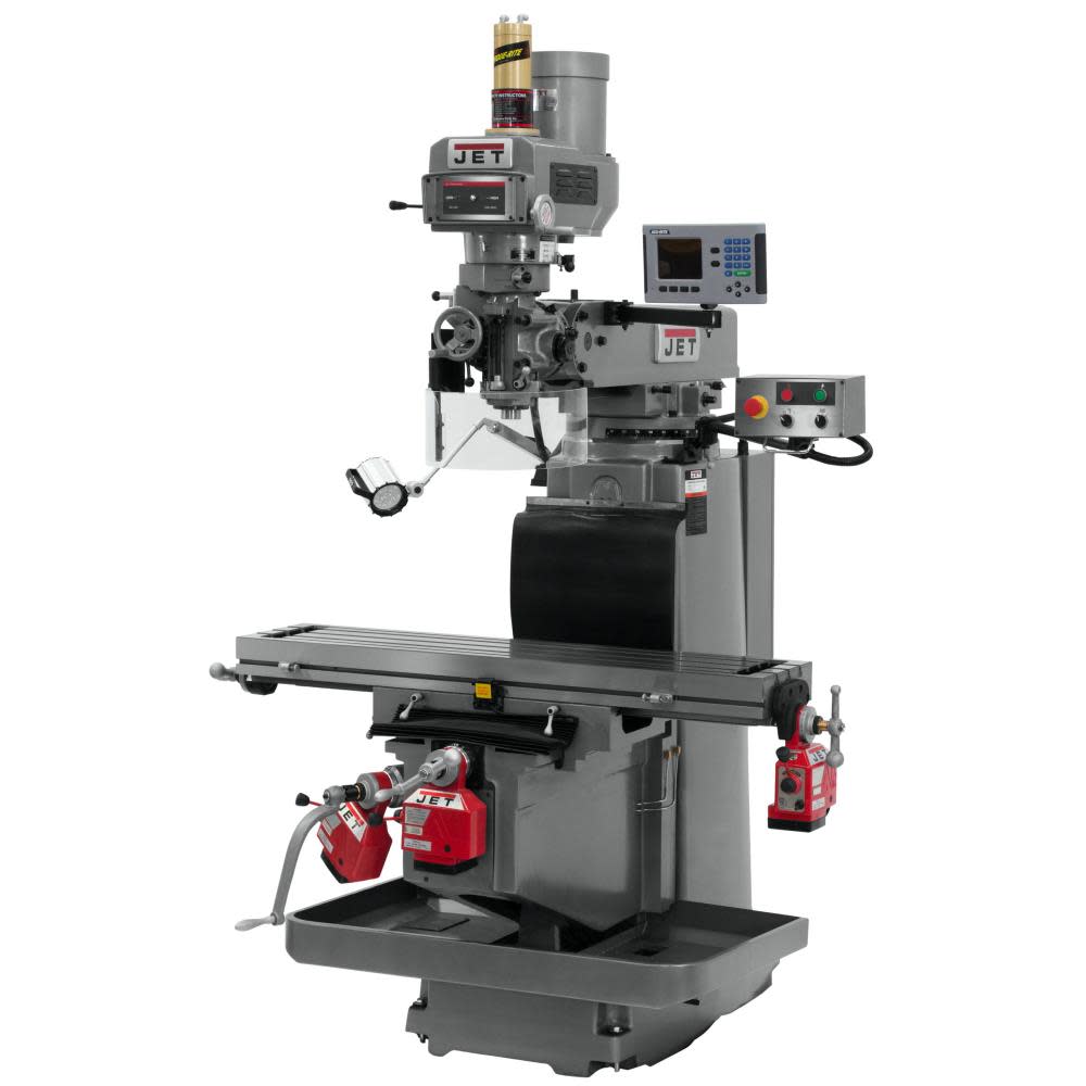 JET JTM-1254RVS DP700 DRO X PFD Vertical Milling Machine 698126 - Acme ...