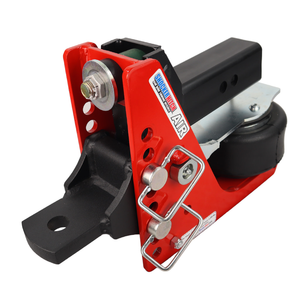Shocker Hitch 12K 2.5 Inch Air Receiver Hitch & Drawbar with 1 Inch ...