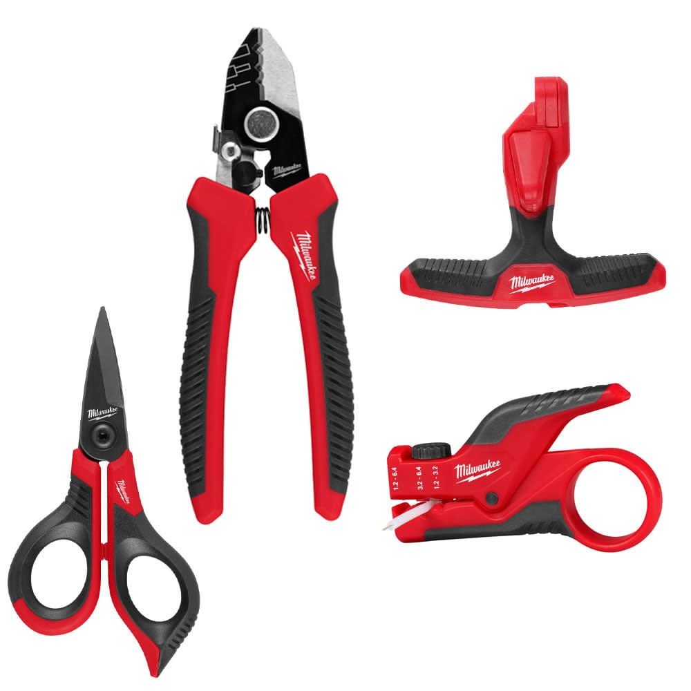 Milwaukee Fiber Optic Tri Hole Stripper, Buffer Tube Ringer & Slitter ...