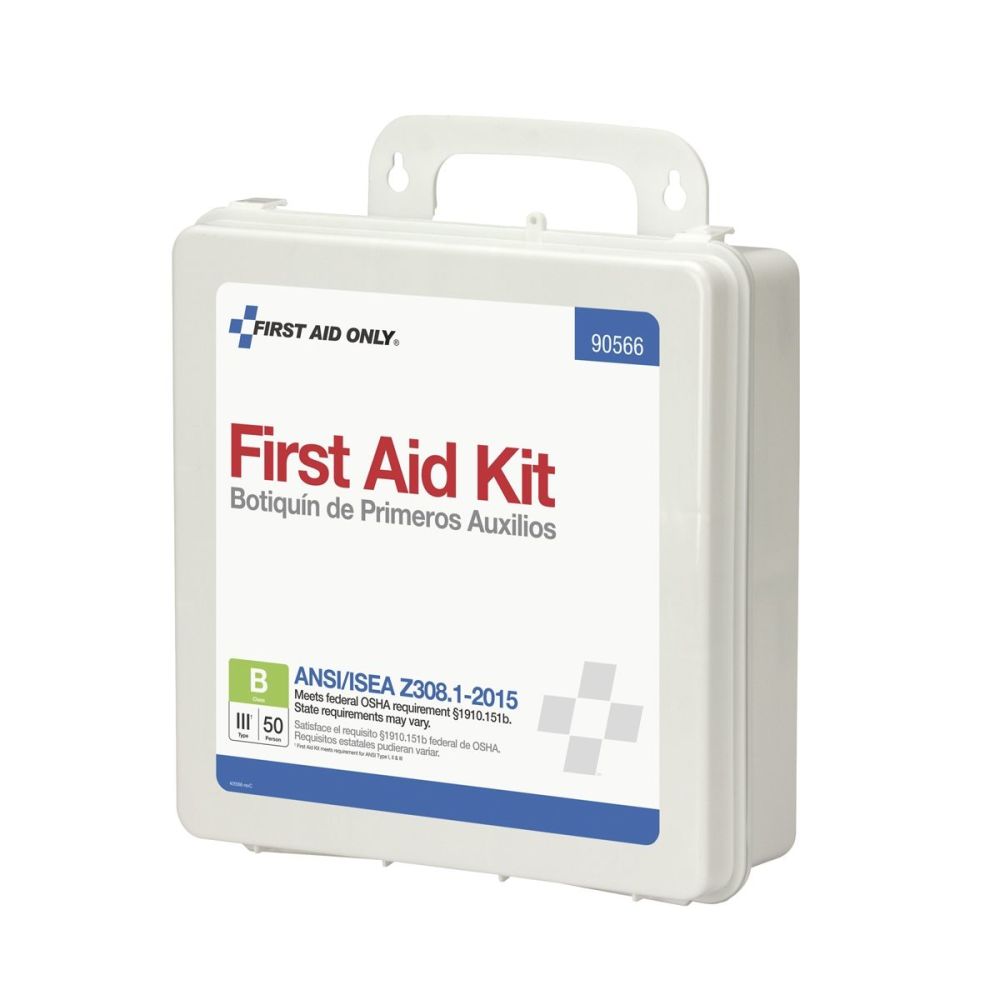 First Aid Only First Aid Kit 50 Person Bulk Plastic Case ANSI B 90566 ...