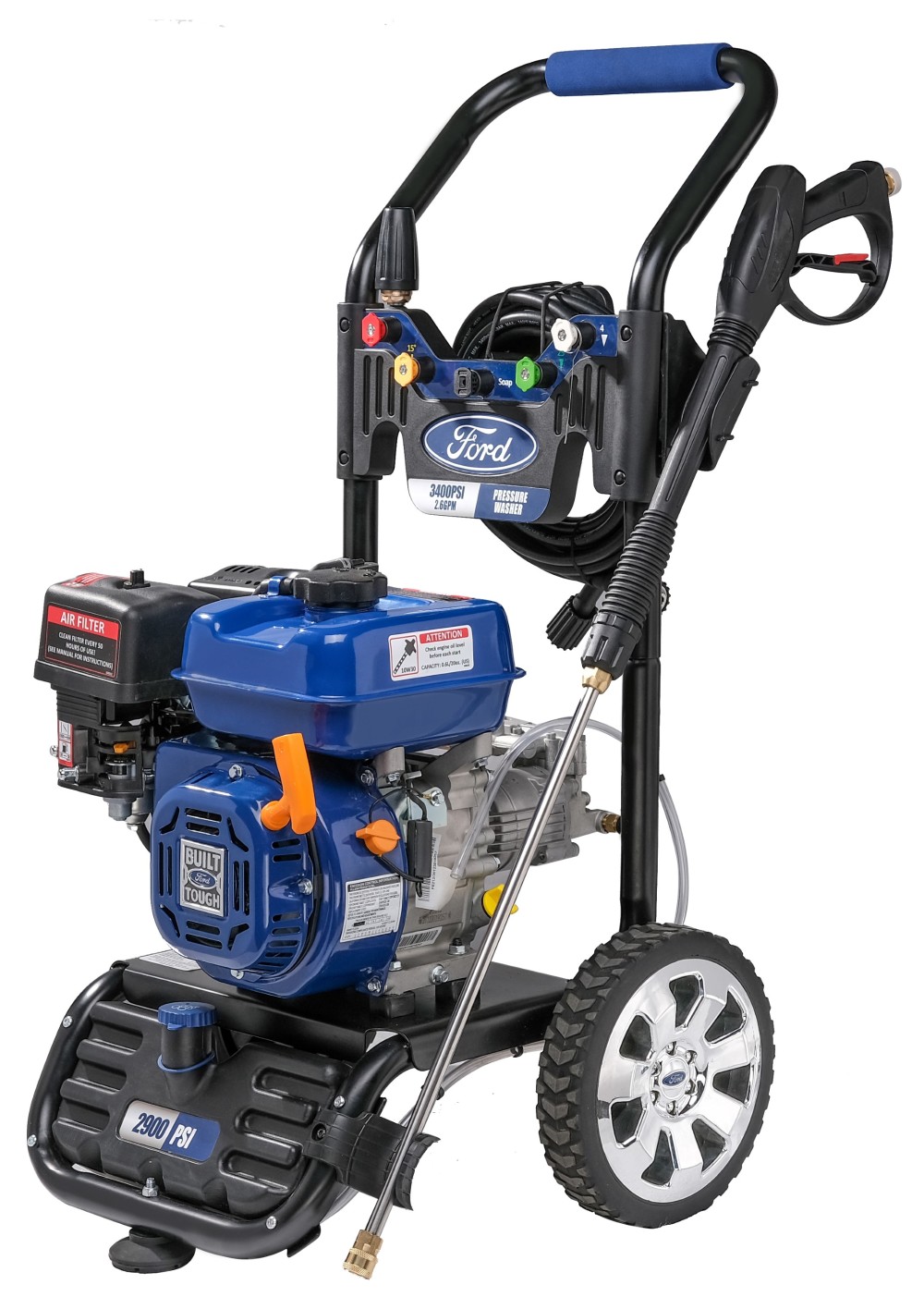 Ford 3400 PSI 2.6 GPM Pressure Washer with Turbo Nozzle FPWG3400H ...