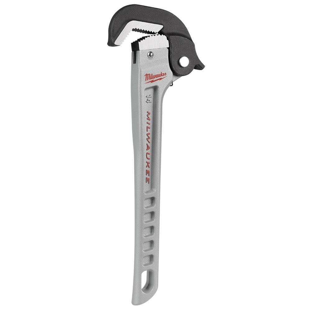 Milwaukee 14in Aluminum Self-Adjusting Pipe Wrench 48-22-7414 - Acme Tools