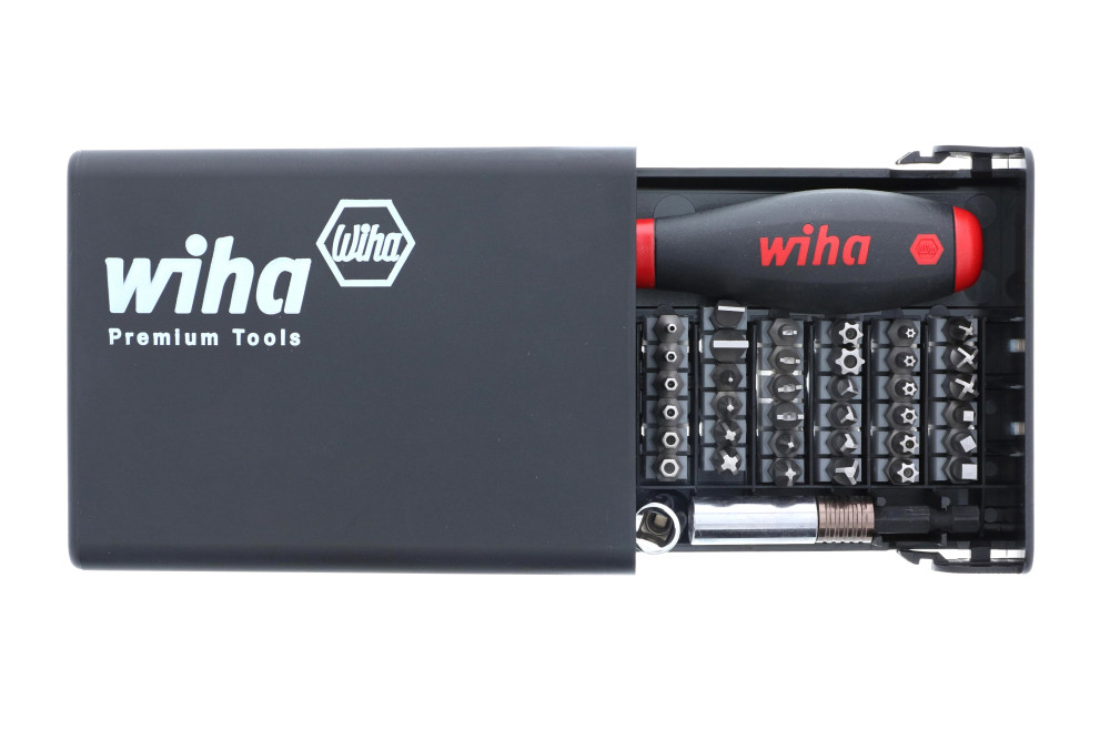 Wiha Bits Collector Security Bits & Magnetic Bit Holder Set, 39 Pieces ...