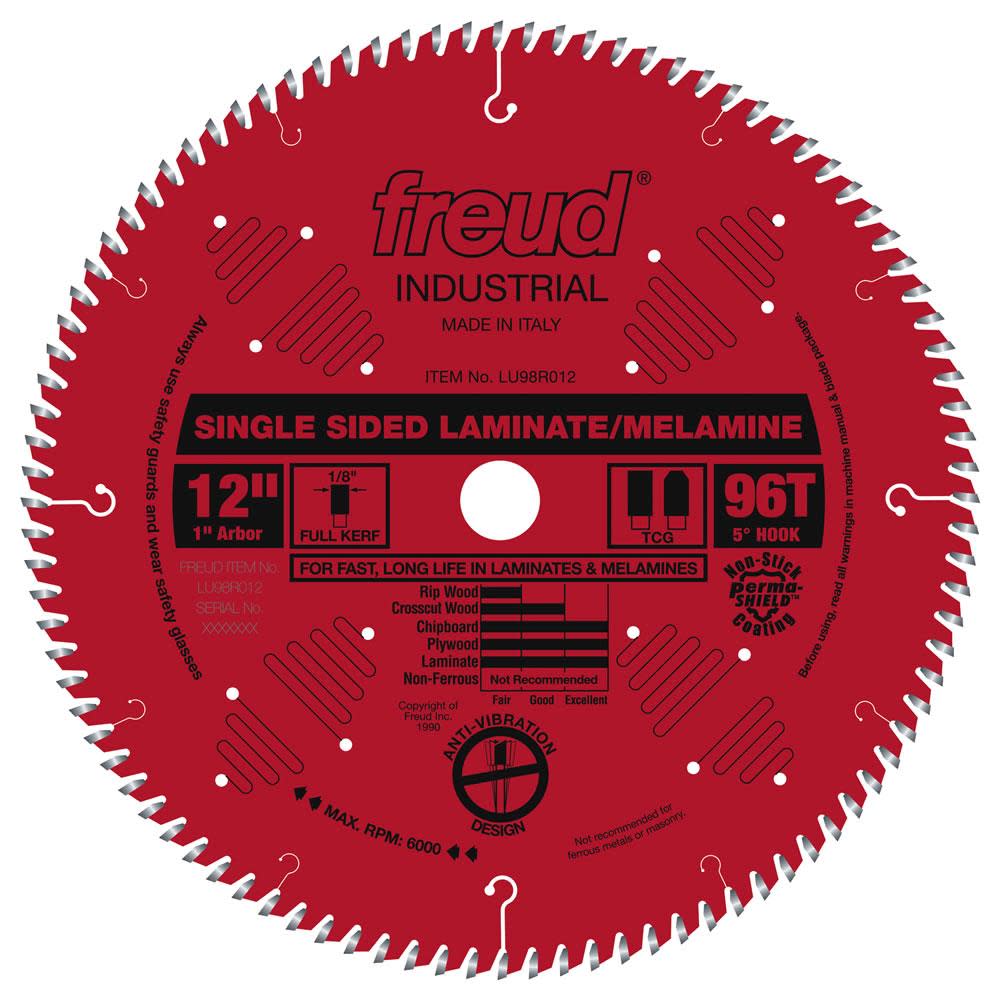 Freud 12in Single Sided Laminate/Melamine Blade with Perma-SHIELD ...