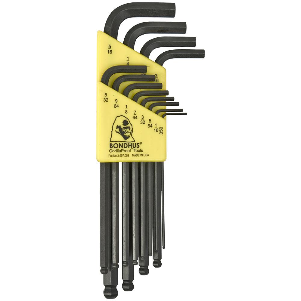 Bondhus Set 12 Balldriver L-wrenches 10936 - Acme Tools