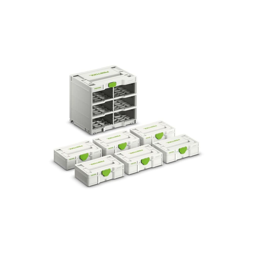 Festool SYS3-RACK/6 M 337-SET 20 kg 396 x 296 x 330 mm Systainer Set ...