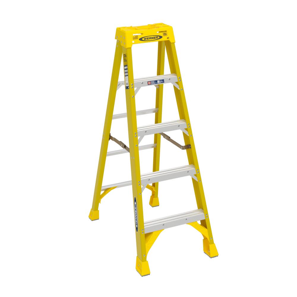 Werner 5 Ft. Type IAA Fiberglass Step Ladder 6305 from Werner - Acme Tools