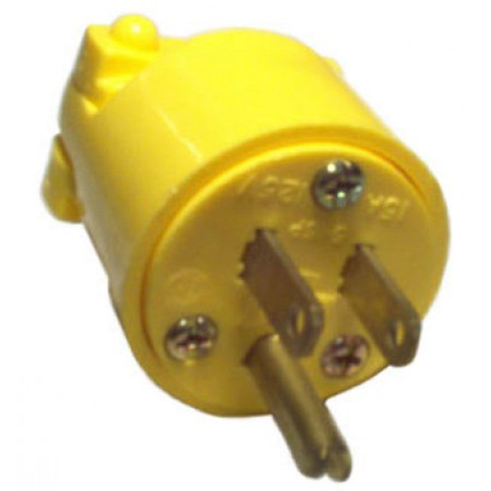 Southwire Male Replacement Plug 125 VAC 15 A Yellow 59840000 - Acme Tools