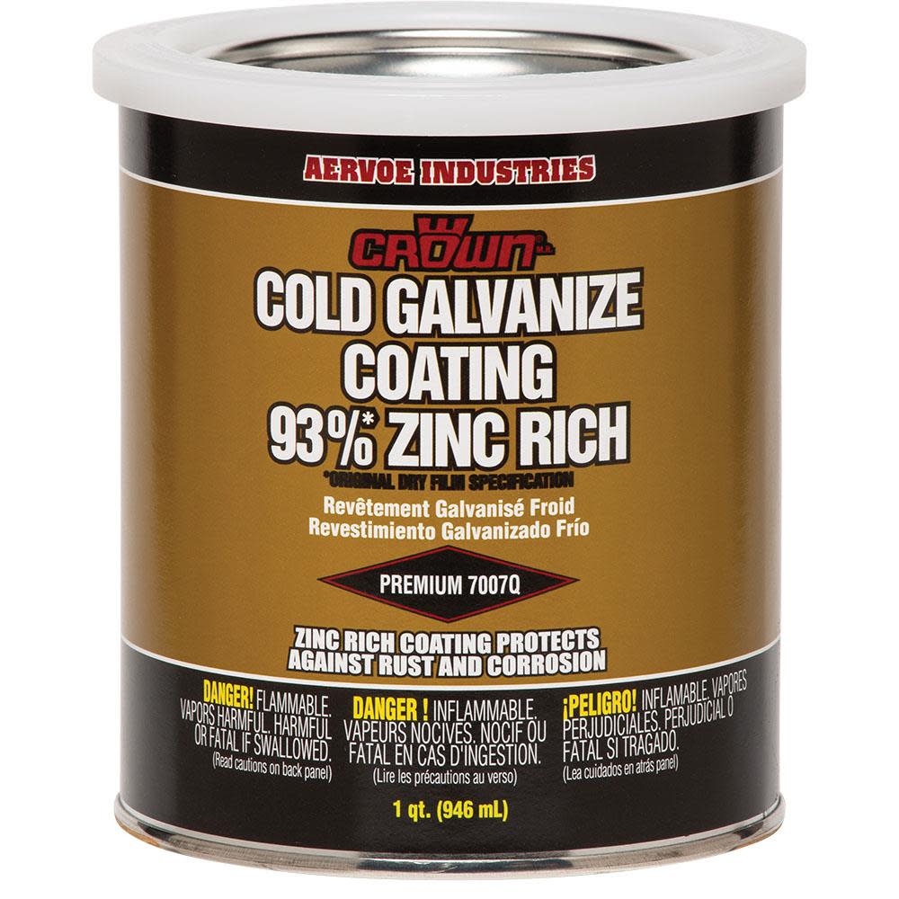 Crown Cold Galvanizing Coating 93% Zinc Rich 1 Quart 7007Q from Crown ...