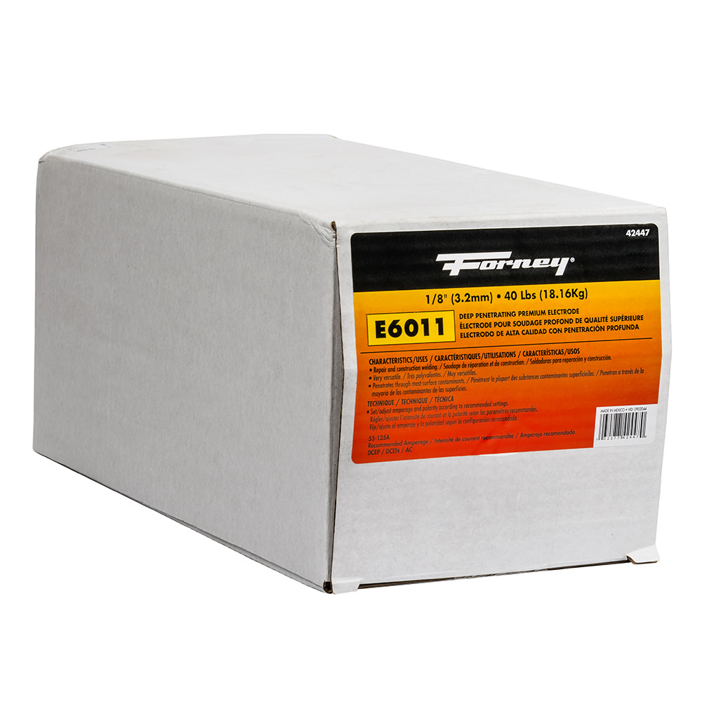 Forney Industries E6011 1/8in x 40 lbs Steel Electrode 42447 - Acme Tools