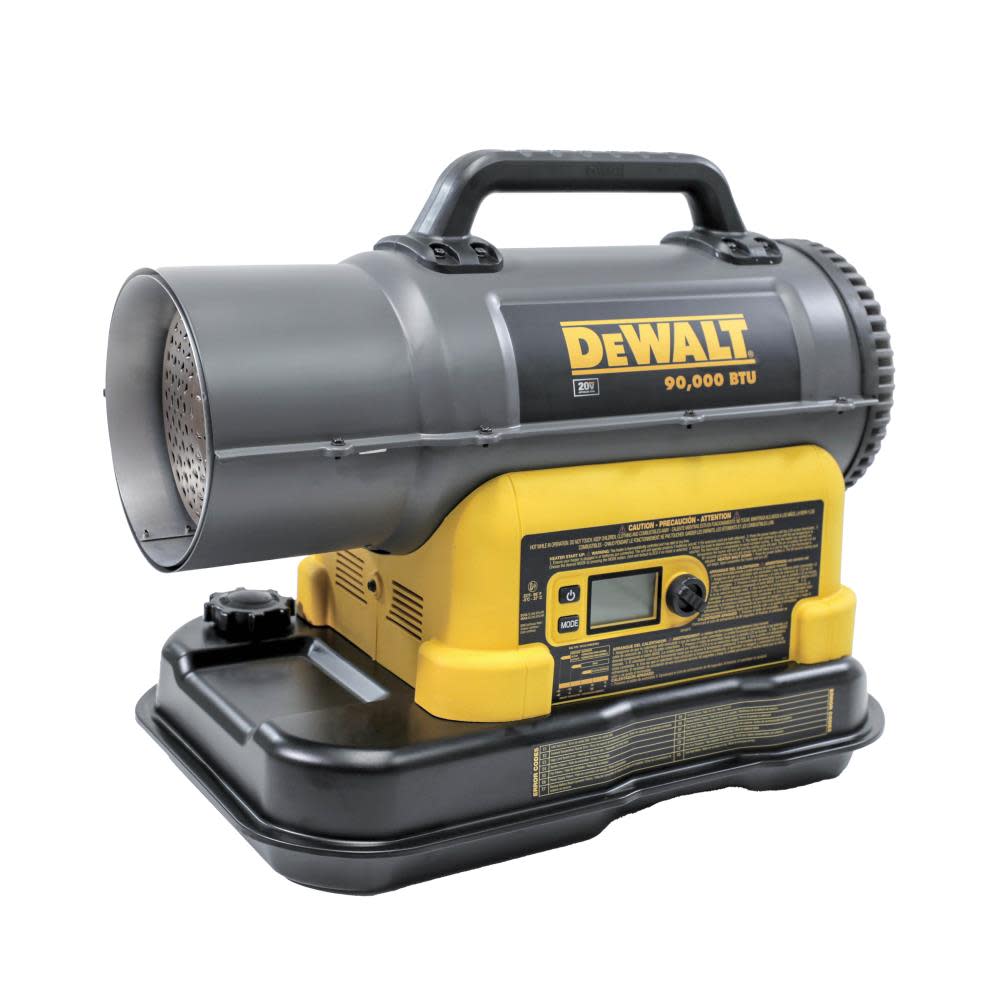 DEWALT 90,000 BTU DeWalt Cordless Forced Air Kerosene/Diesel Heater F340991 from DEWALT - Acme Tools
