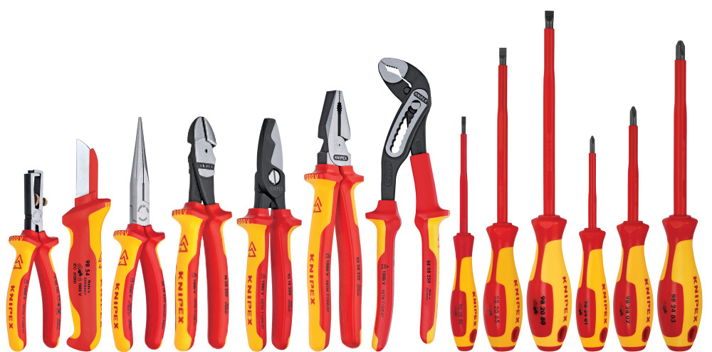 Knipex 1000V Insulated Electricians Set In Tool Roll, 13 Pieces 9K 00 ...
