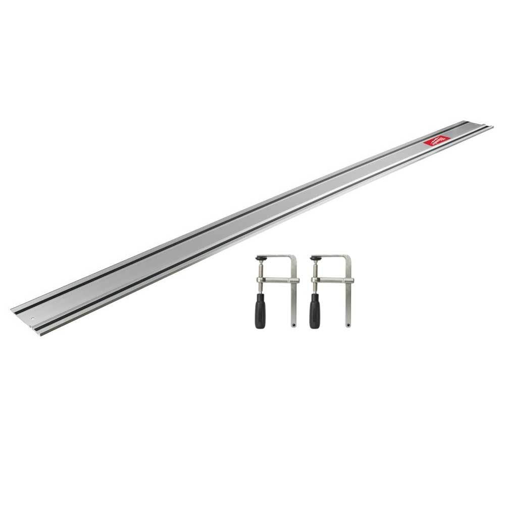 Milwaukee Track Saw 106inch Guide Rail with Clamps Bundle 48-08-0572 ...