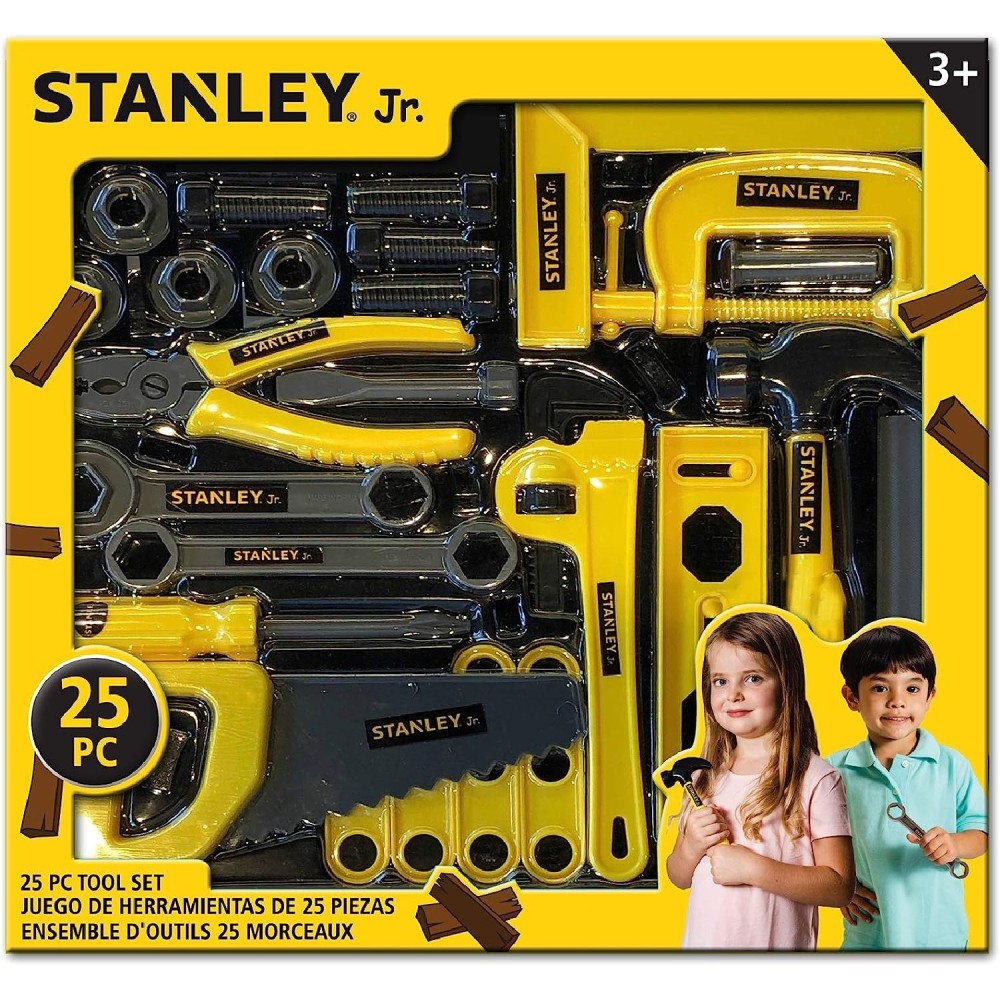 Stanley Jr Plastic Kids Pretend Role-Play Tool Set 25pc RP013-SY - Acme ...