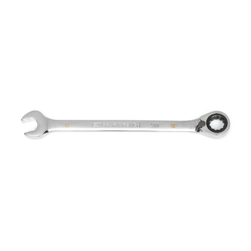 GEARWRENCH Reversible Ratcheting Wrench 12mm 90 Tooth 12 Point 86612 ...