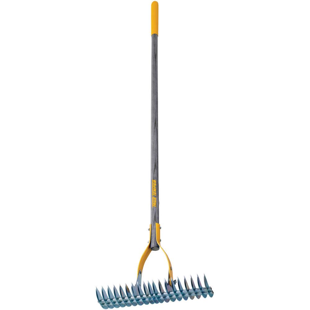 True Temper 15 in. Adjustable Thatch Rake with Cushion End Grip 2914000 ...